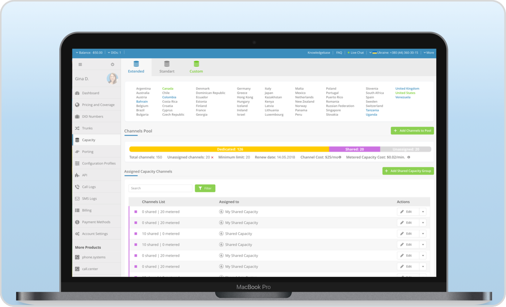 Didww Updates User Panel